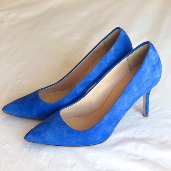 J. Crew | Shoes | Jcrew Pumps Heels Electric Blue Bluebird 65 | Poshmark